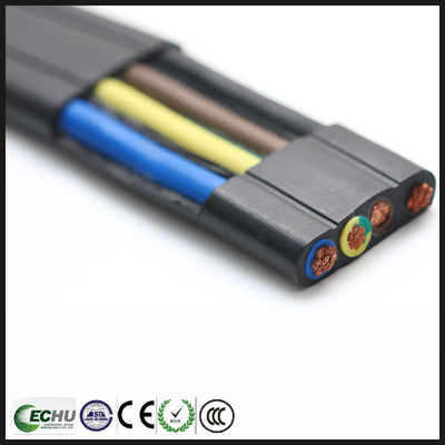 4 Core Flexible Flat Crane Cable, ECHU Cable