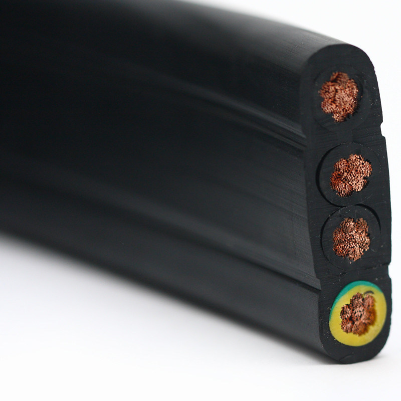 Four Core Crane Cable, Four Core Flat Traveling Cable, ECHU Flat Cable